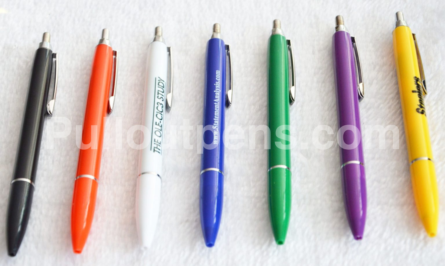 Banner Pens “CLASSIC”, Custom PMS Color Business Gifts - Pull Out Pens